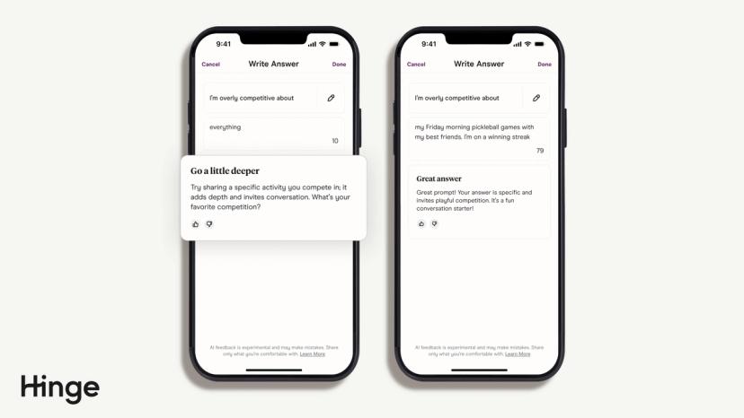 Hinge Launches Prompt Feedback to Help Daters Create Unique and ...