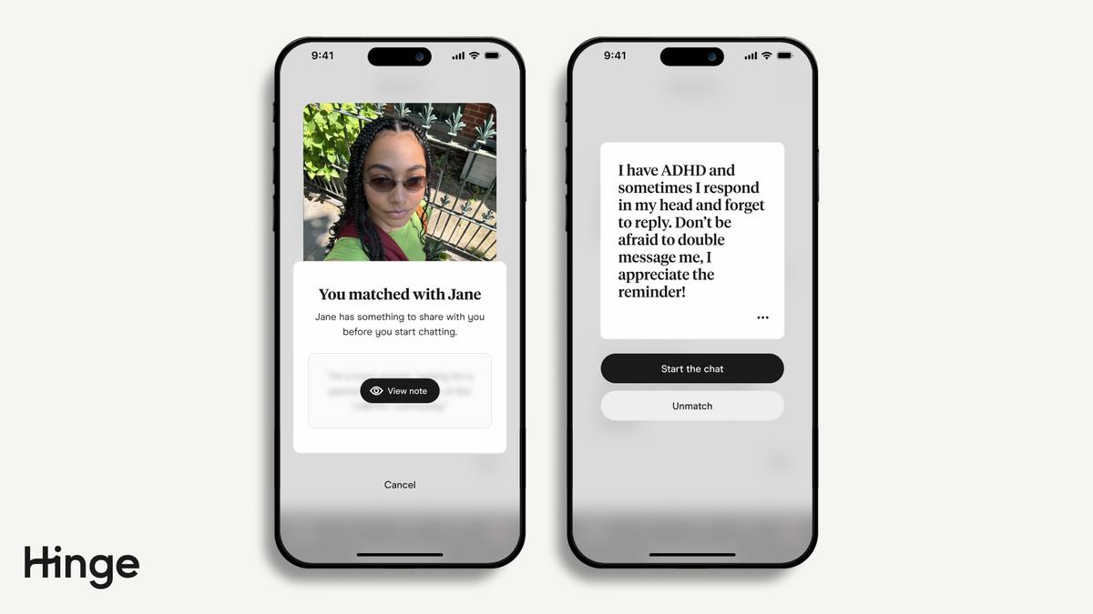 Hinge Launches Match Note to Support the Unique Needs of ...
